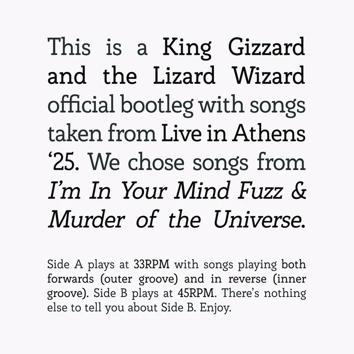 King Gizzard & The Lizard Wizard - Songs from I'm In Your Mind Fuzz and ...